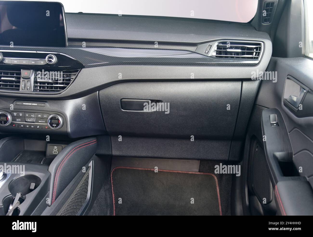 Closed car glove box compartment Stock Photo - Alamy