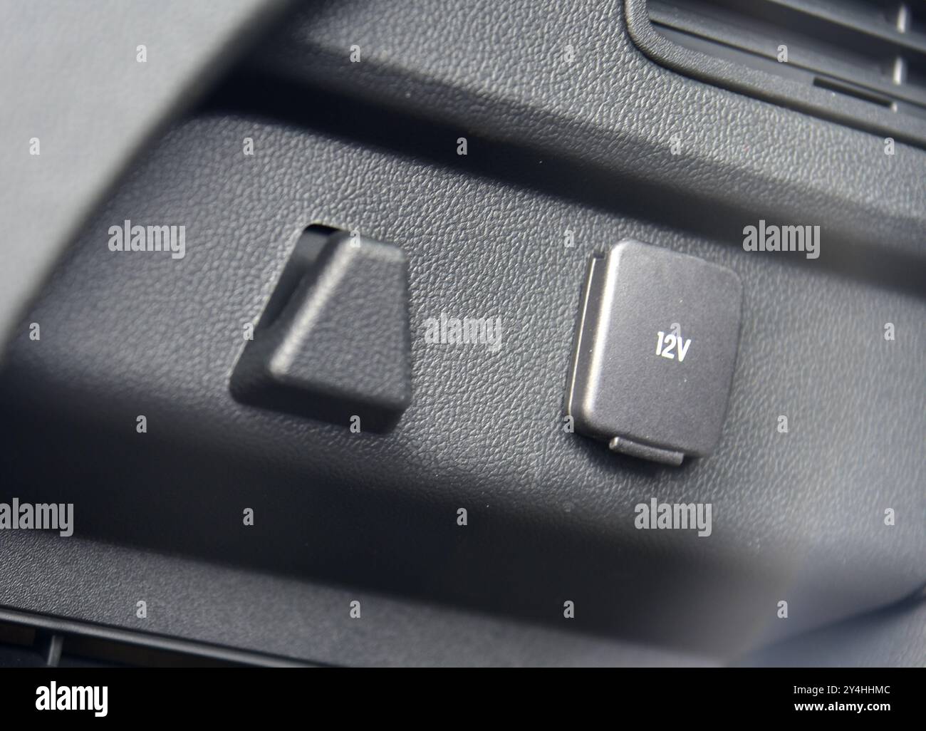 12 Volts power outlet socket in the car Stock Photo - Alamy