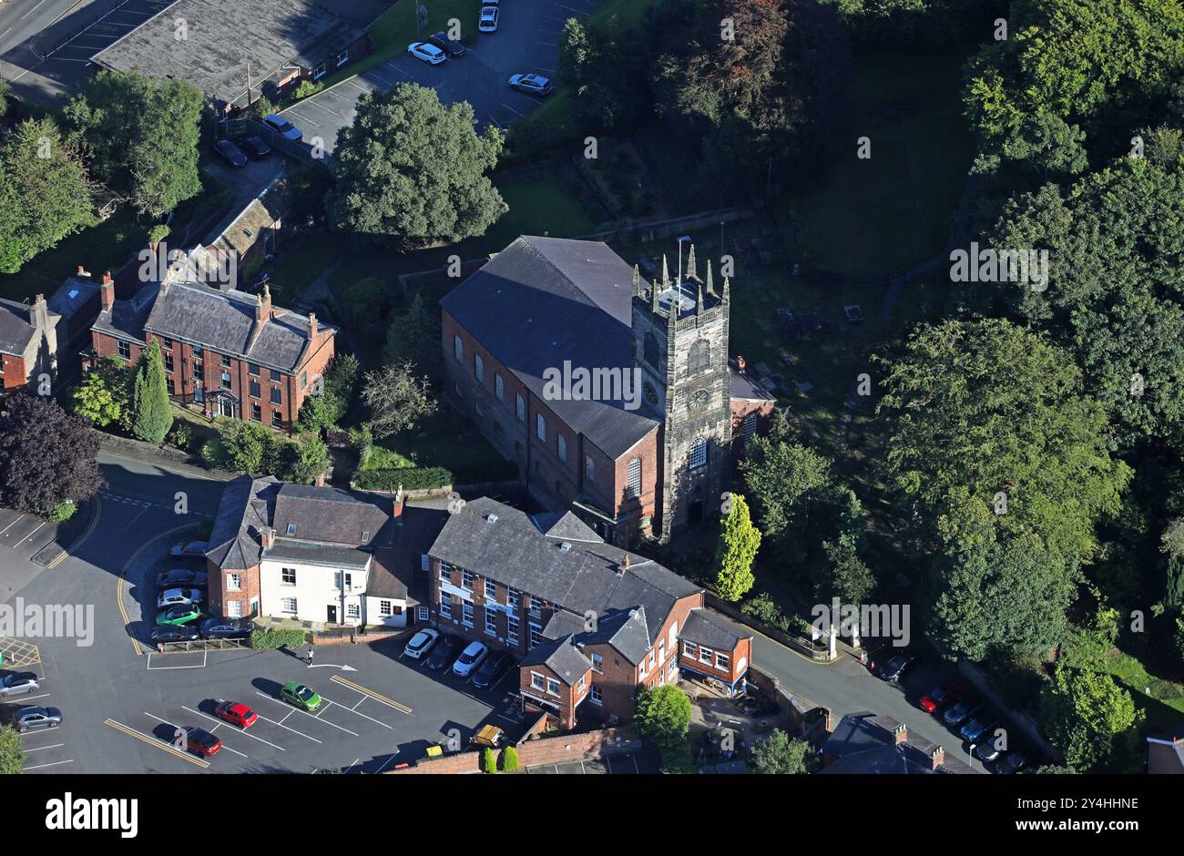 aerial view of All Saints Congleton, St Peters Church, Congleton ...