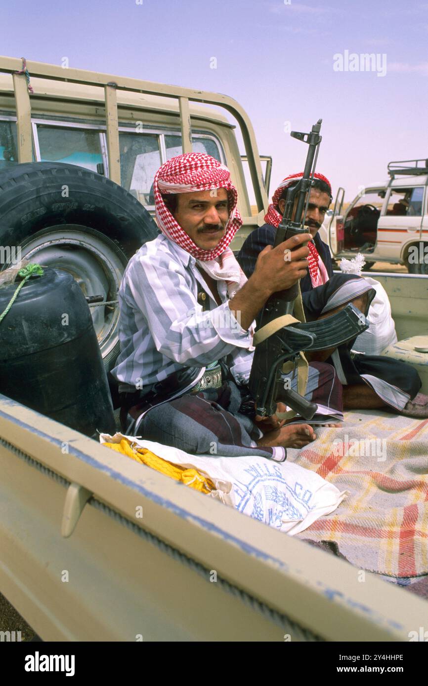 Asia. Yemen. Arabian Peninsula. Bedouin In The Hadramaut Desert Stock ...