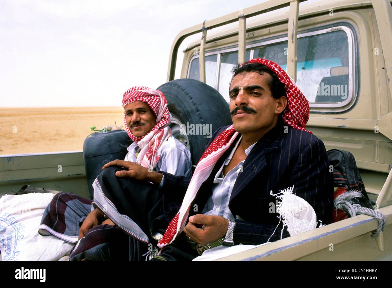 Asia. Yemen. Arabian Peninsula. Bedouins In The Hadramaut Desert Stock ...