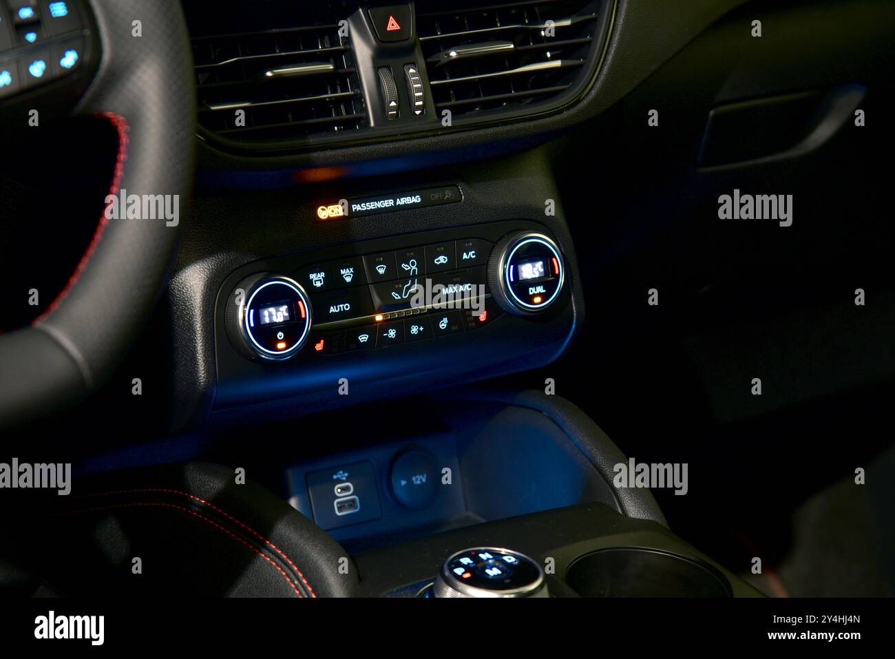 Automatic Car Air Conditioner with display Stock Photo - Alamy