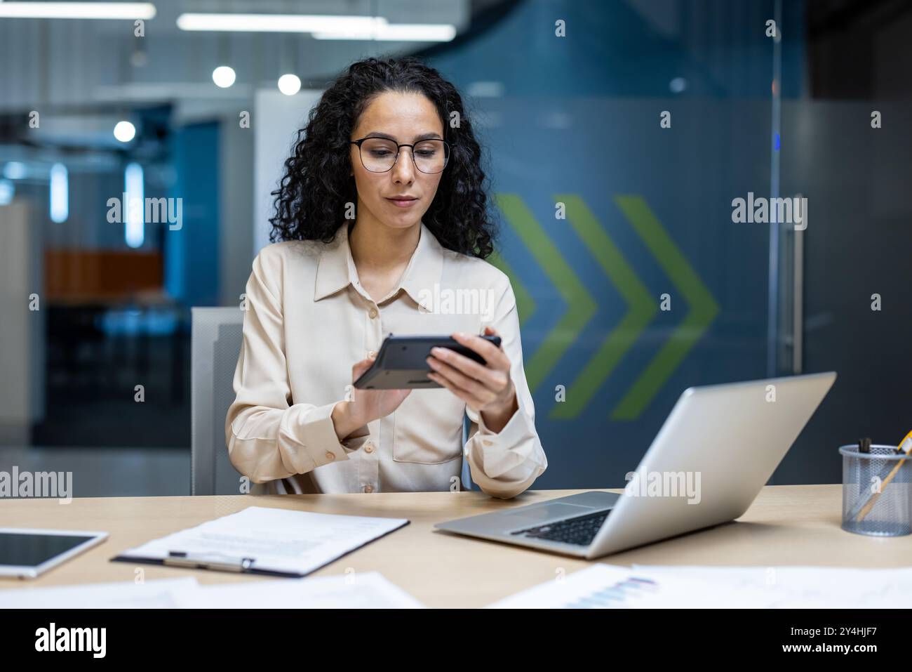 Hands engaged in data analysis hi-res stock photography and images - Alamy