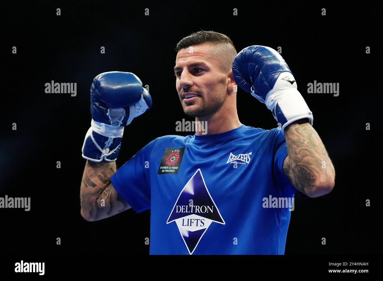 Mark Chamberlain during an open workout at Wembley Arena, London. The ...