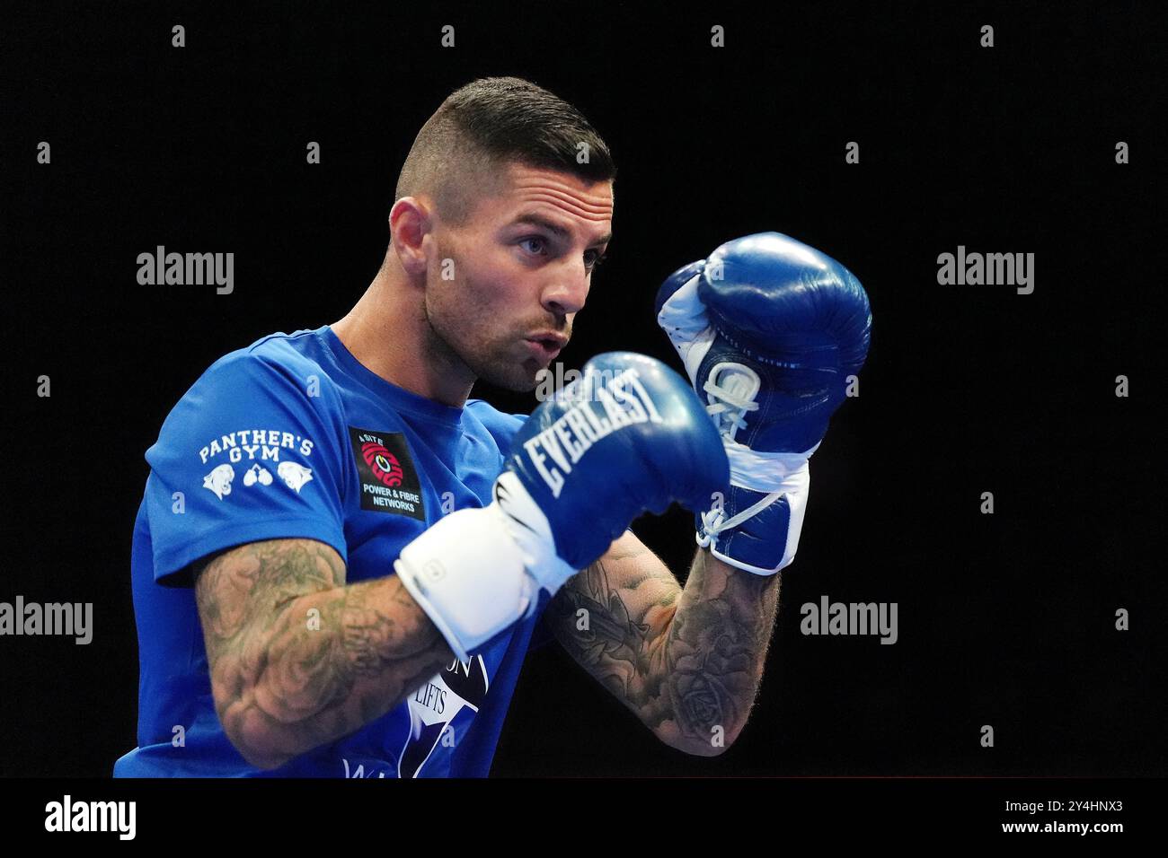 Mark Chamberlain during an open workout at Wembley Arena, London. The ...