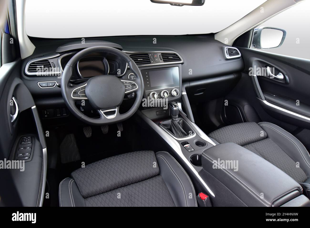 Interior of a passenger car with a dashboard Stock Photo - Alamy