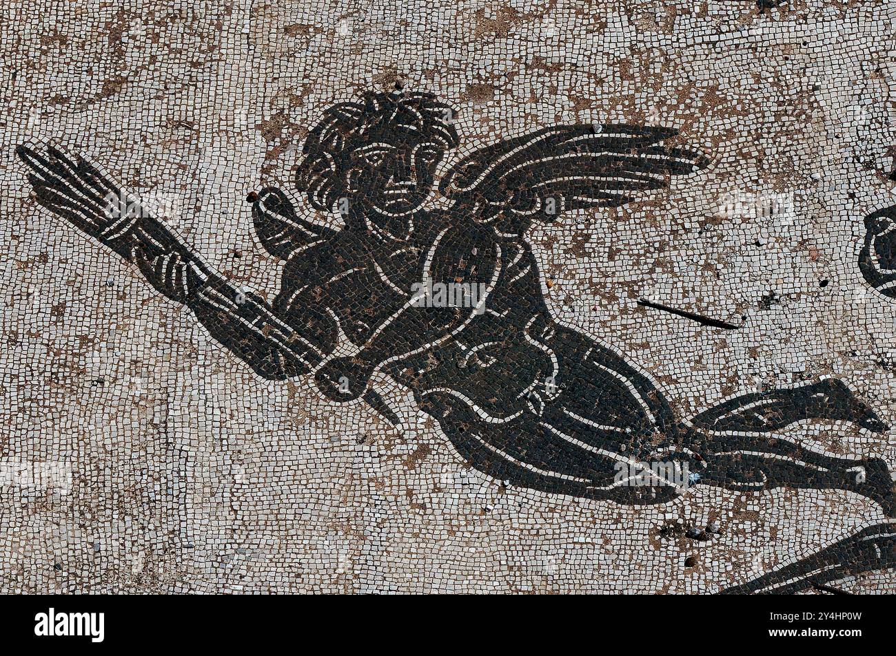 Hymenaeus or Hymenaios with a bridal torch in detail of Amphitrite ...