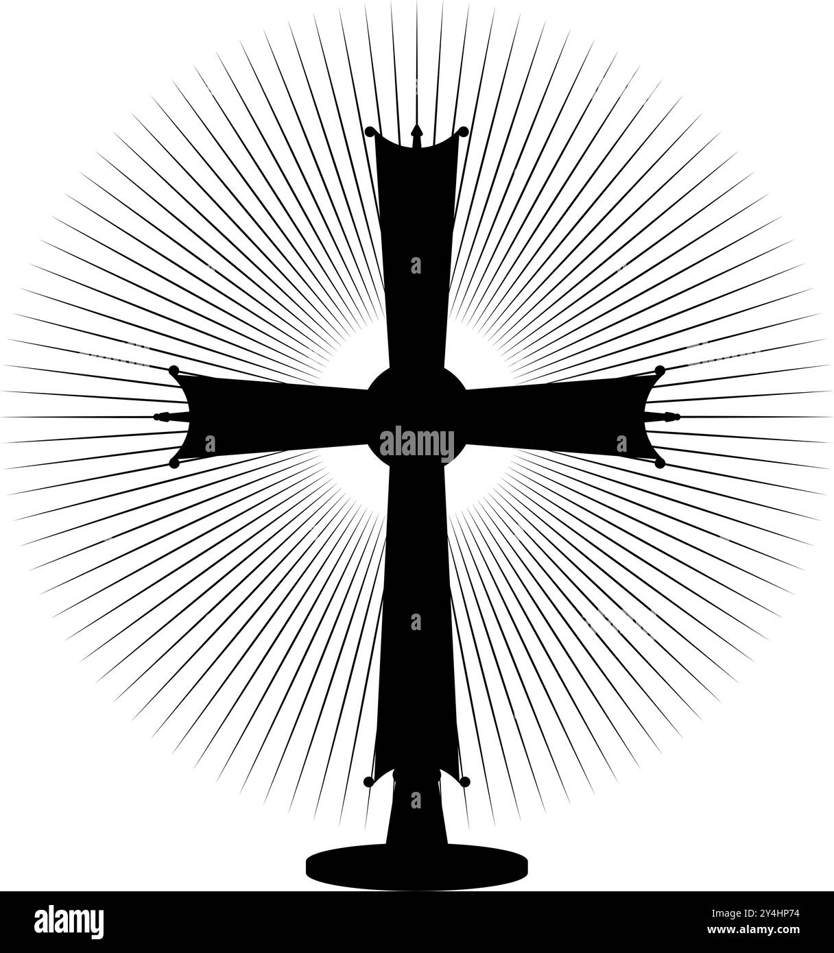 Christian Cross Silhouette Clip Art
