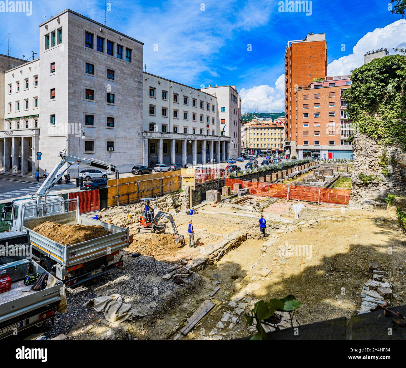 TRIESTE, ITALY – MAY 29, 2024: Roman Theatre of Trieste. This ancient ...
