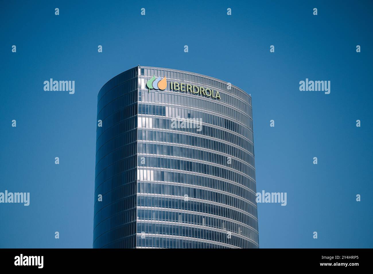 Image of the Iberdrola Tower Building in the city of Bilbao, Spain ...