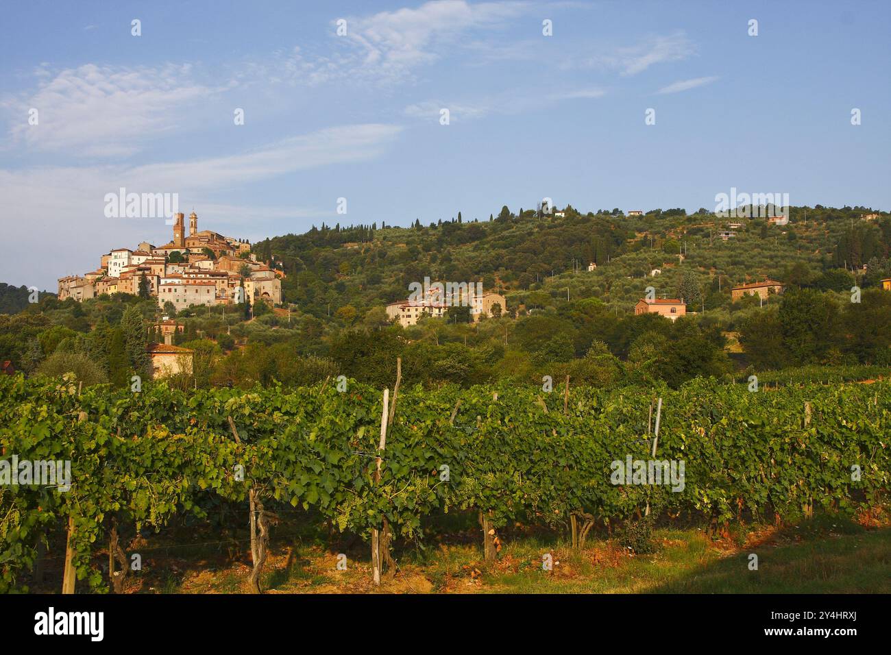 Medieval village of Scrofiano, province of Arezzo,Tuscany,Italy Stock ...