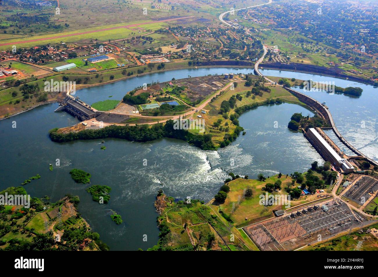 Owen Falls Dam Jinja - Uganda Stock Photo - Alamy