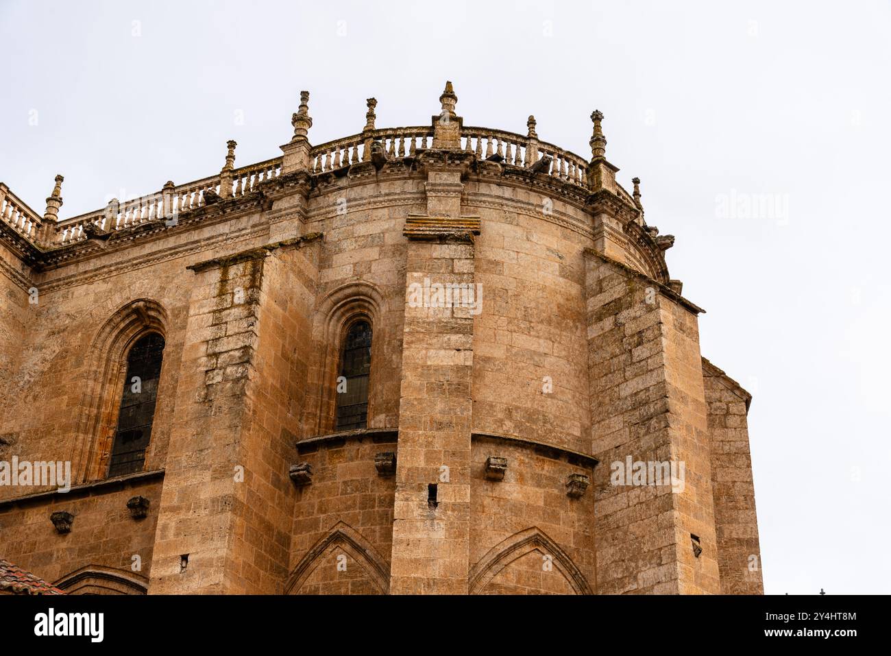 The Cathedral of Saint Mary in the historic town of Ciudad Rodrigo in ...
