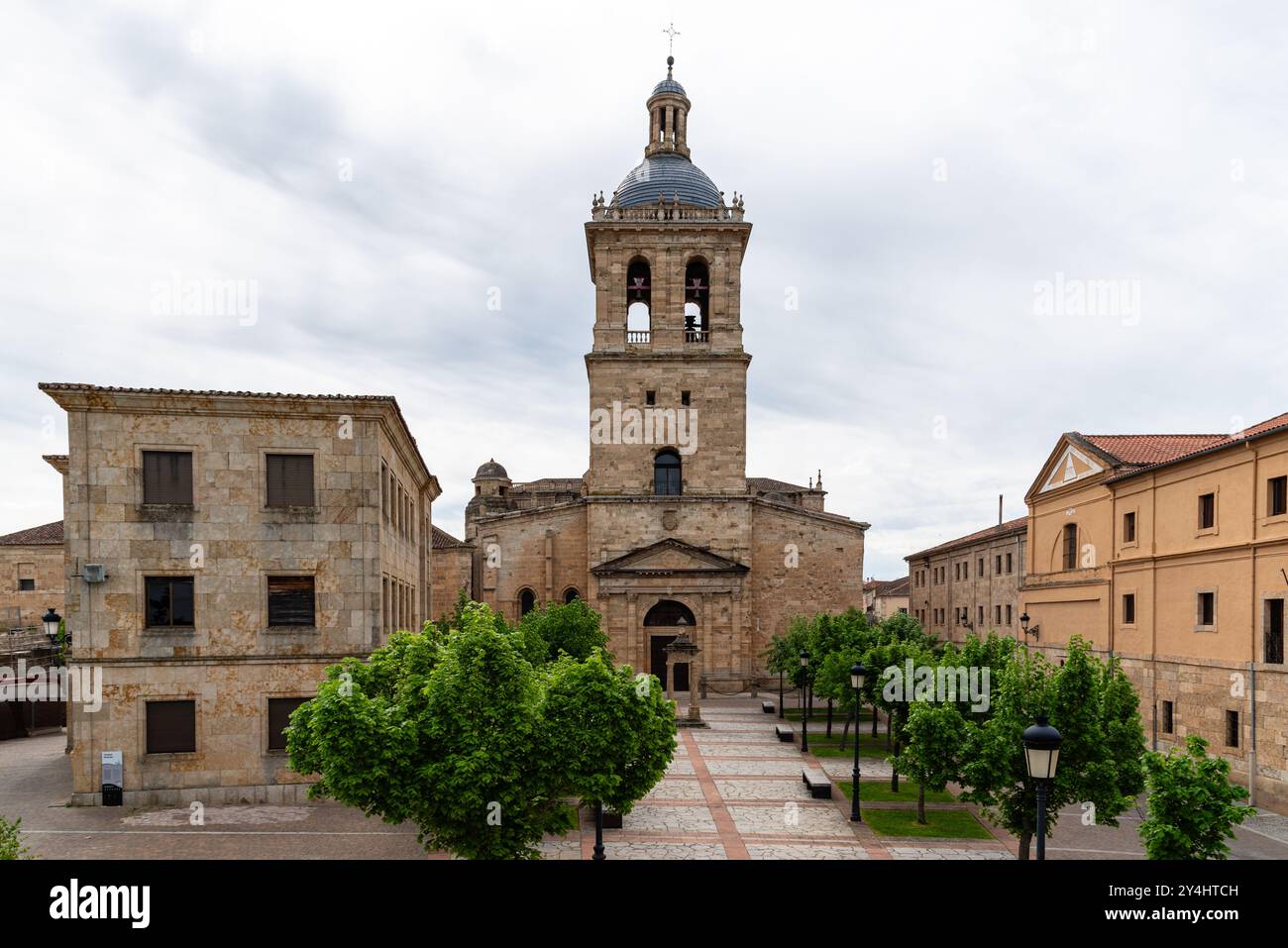 The Cathedral of Saint Mary in the historic town of Ciudad Rodrigo in ...