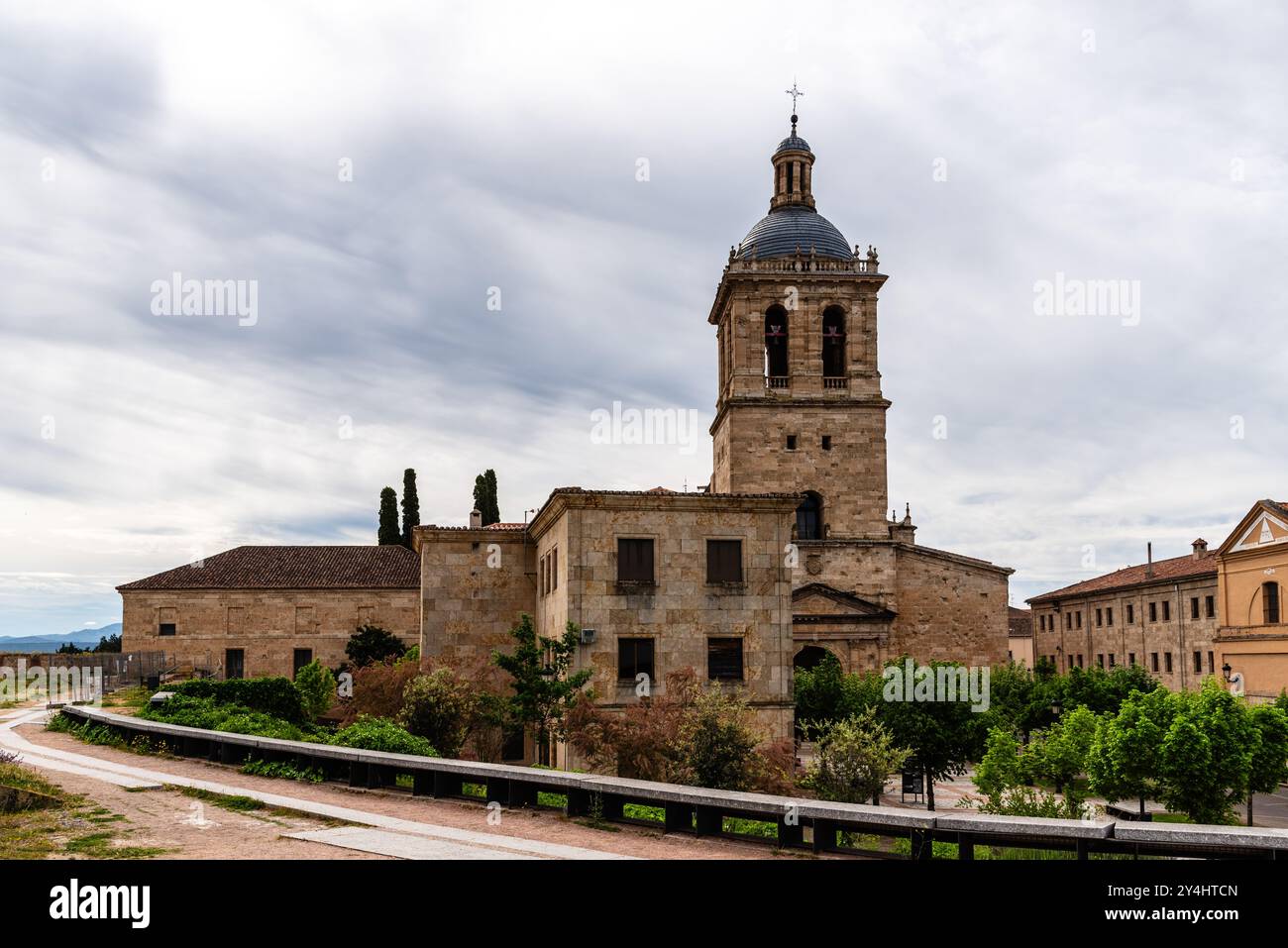 The Cathedral of Saint Mary in the historic town of Ciudad Rodrigo in ...
