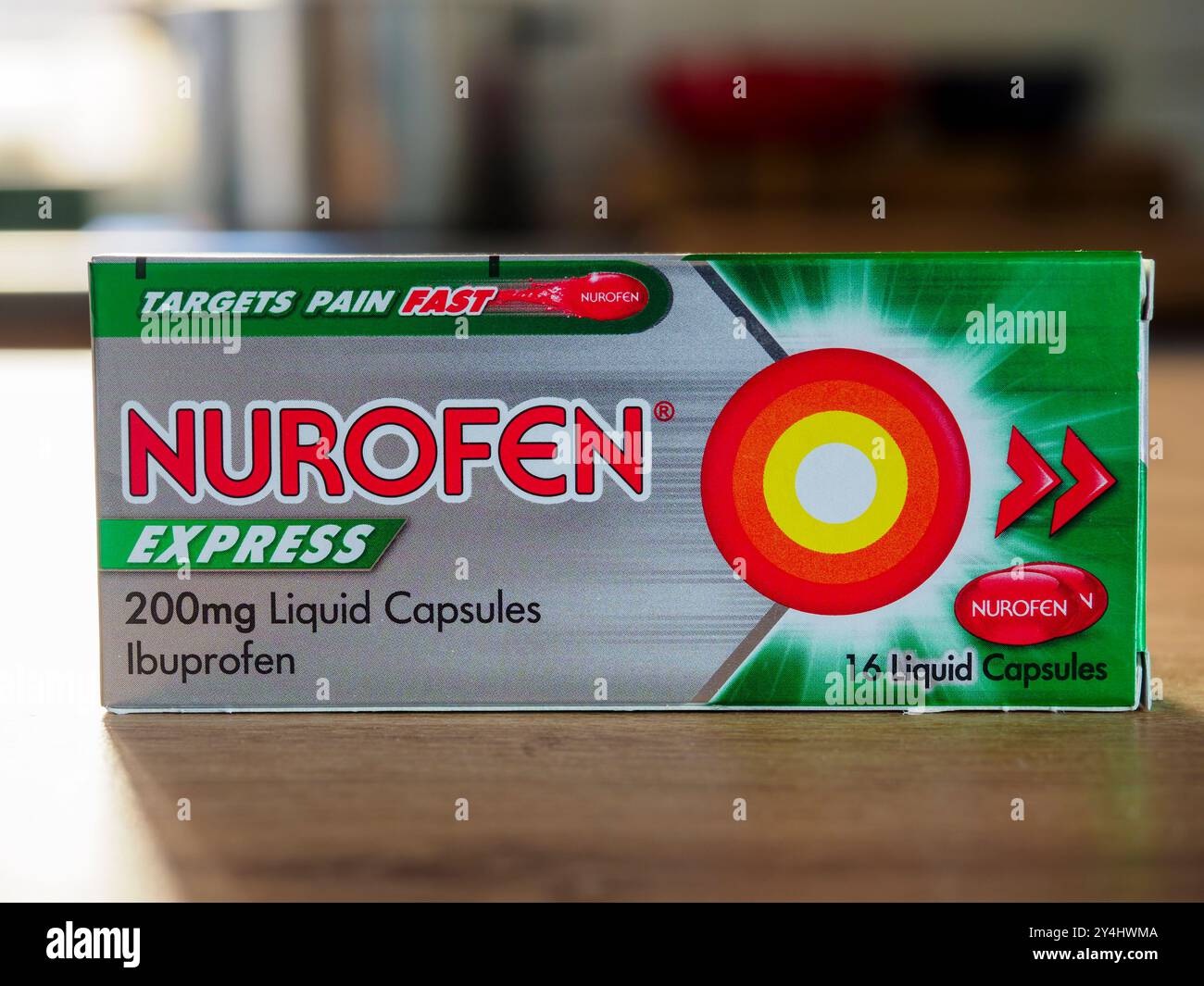 Manchester, UK, September, 18, 2024: Box of Nurofen brand iboprofen ...