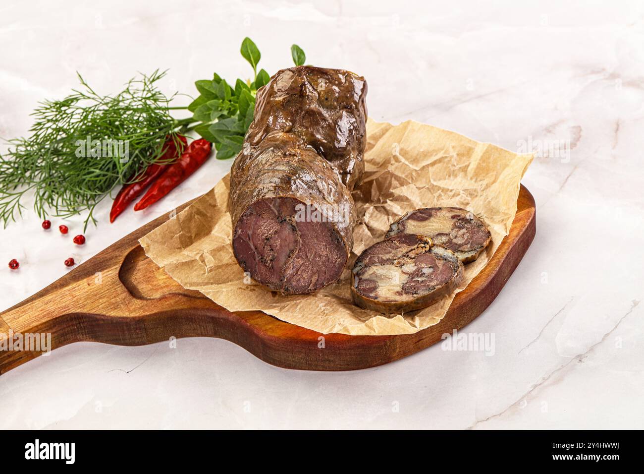 Kazy - traditional Kazakh horse meat sausage Stock Photo - Alamy