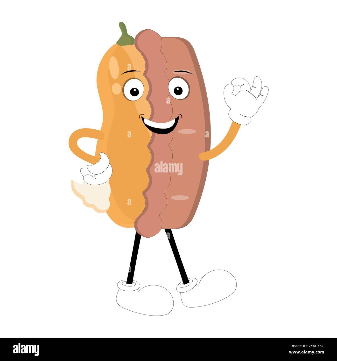 Cute mascot pumpkin pie, Halloween Pumpkin Pie Characters. Cartoon ...