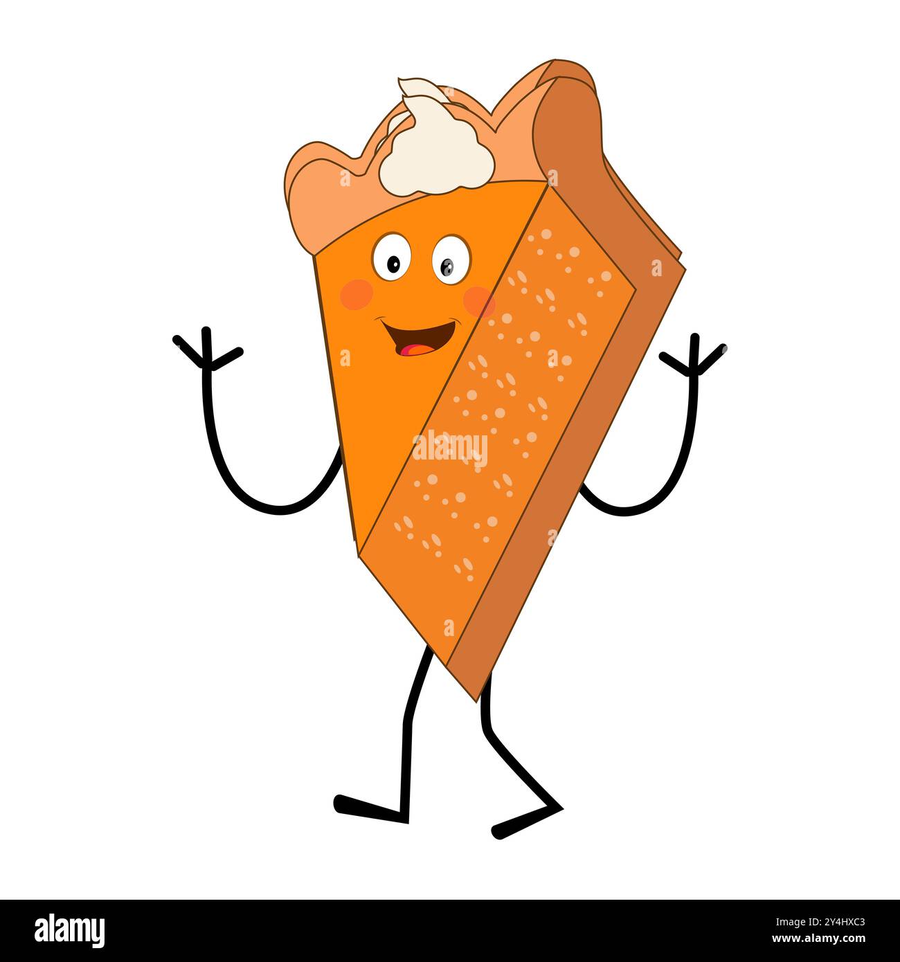 Cute mascot pumpkin pie, Halloween Pumpkin Pie Characters. Cartoon ...