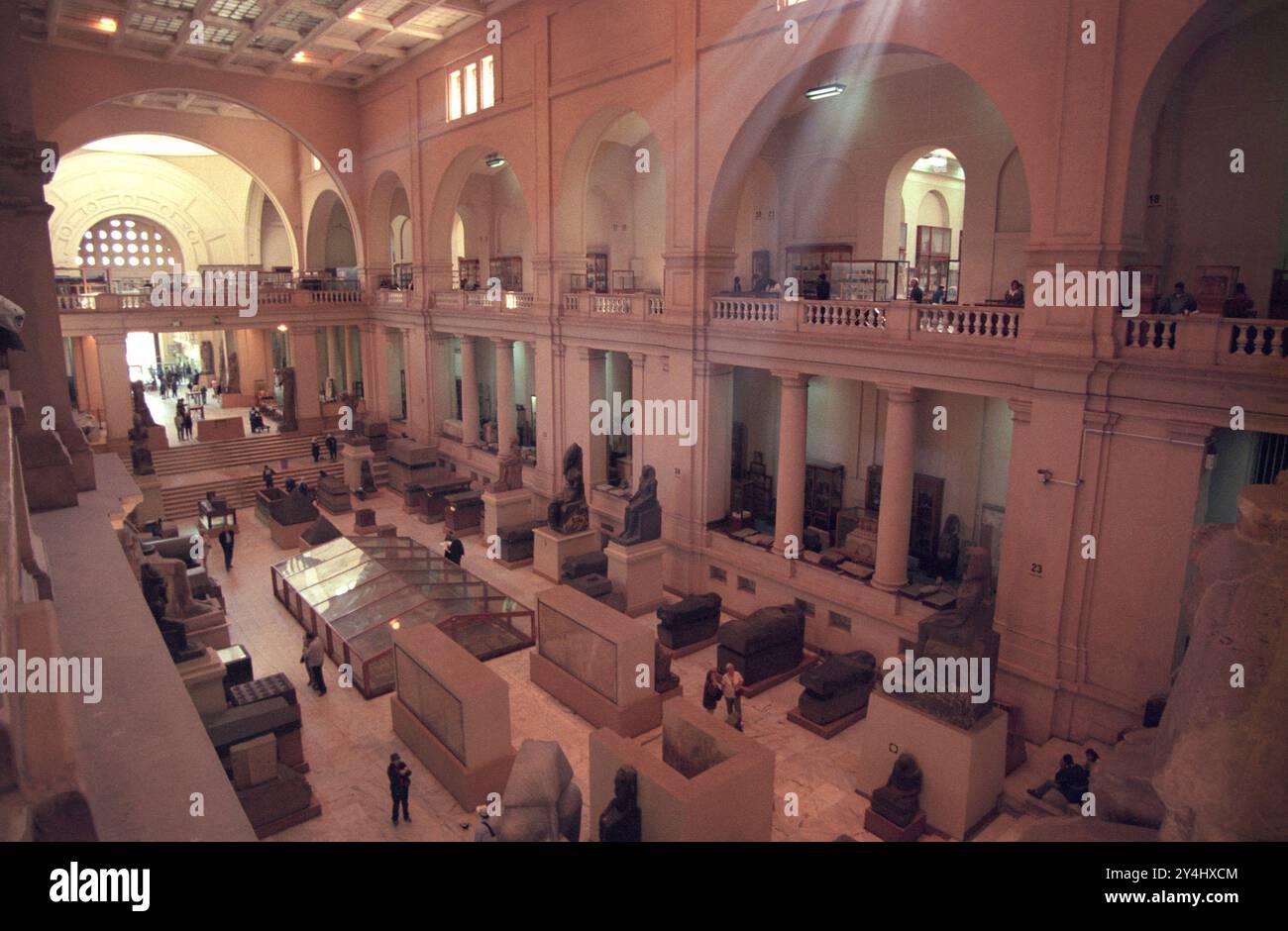 a view into the Old Egyptian Museum in the old Town of Cairo the ...