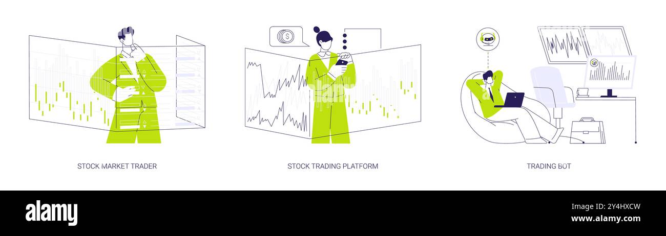 Stock market abstract concept vector illustrations Stock Vector Image ...