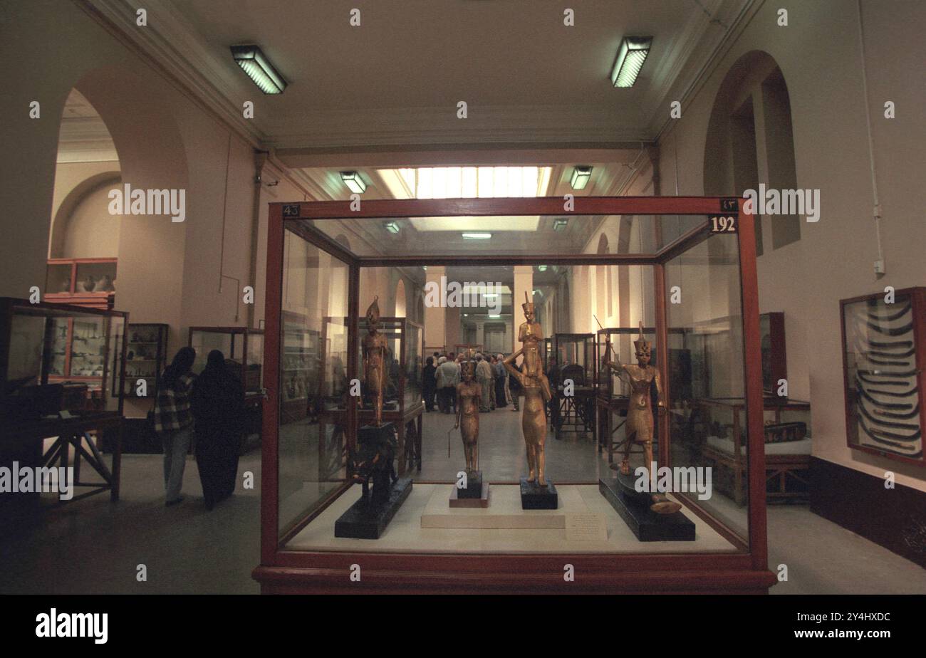 a view into the Old Egyptian Museum in the old Town of Cairo the ...