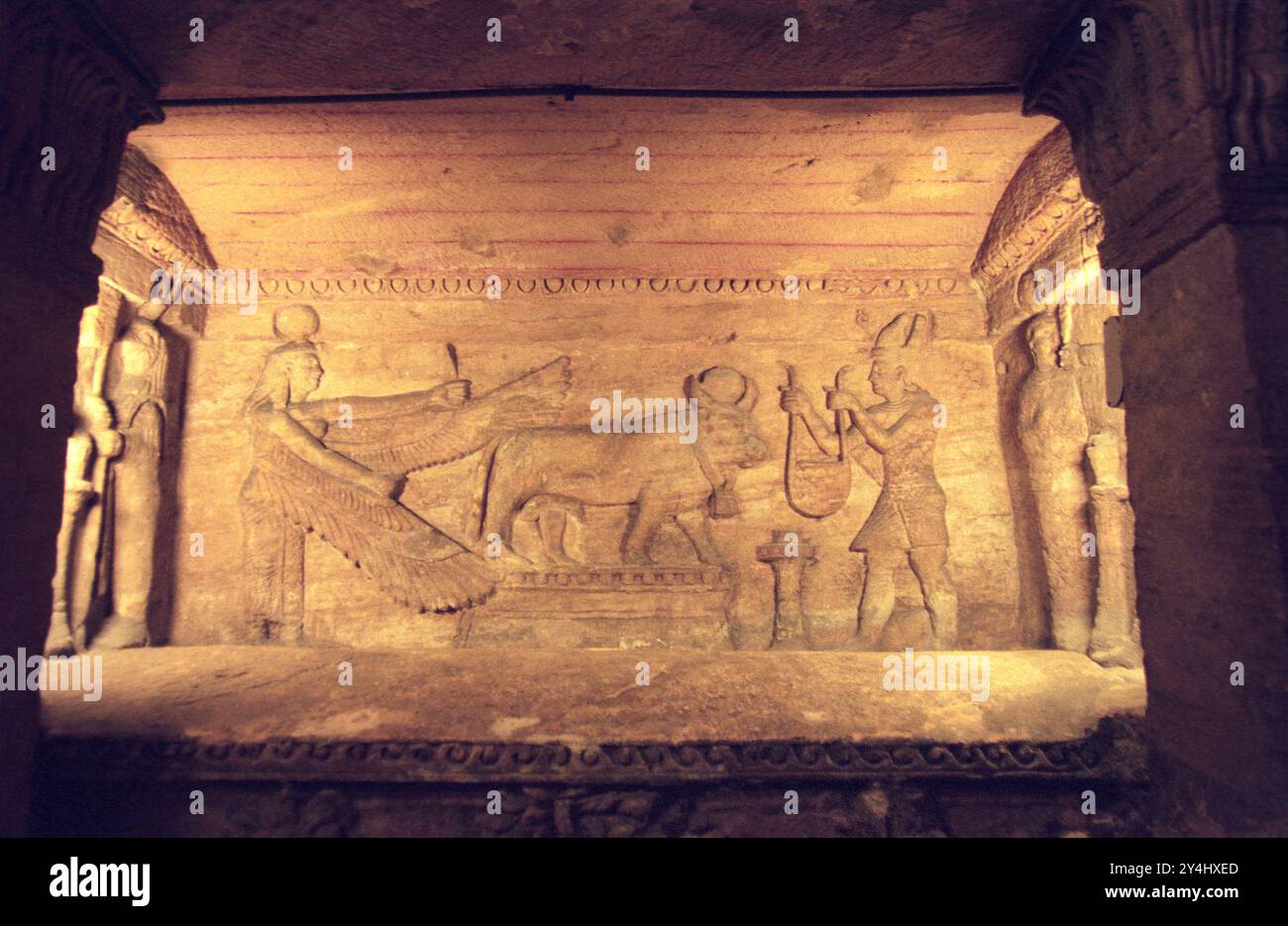 The Roman Burial place of Catacomb of Kom el Shoqafa in the City Centre ...