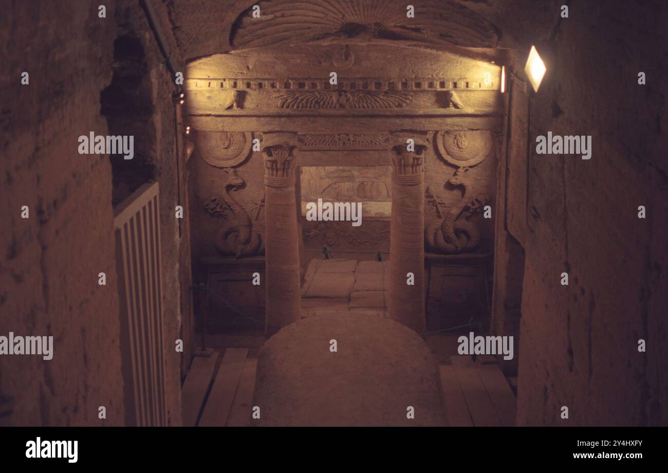 The Roman Burial place of Catacomb of Kom el Shoqafa in the City Centre ...