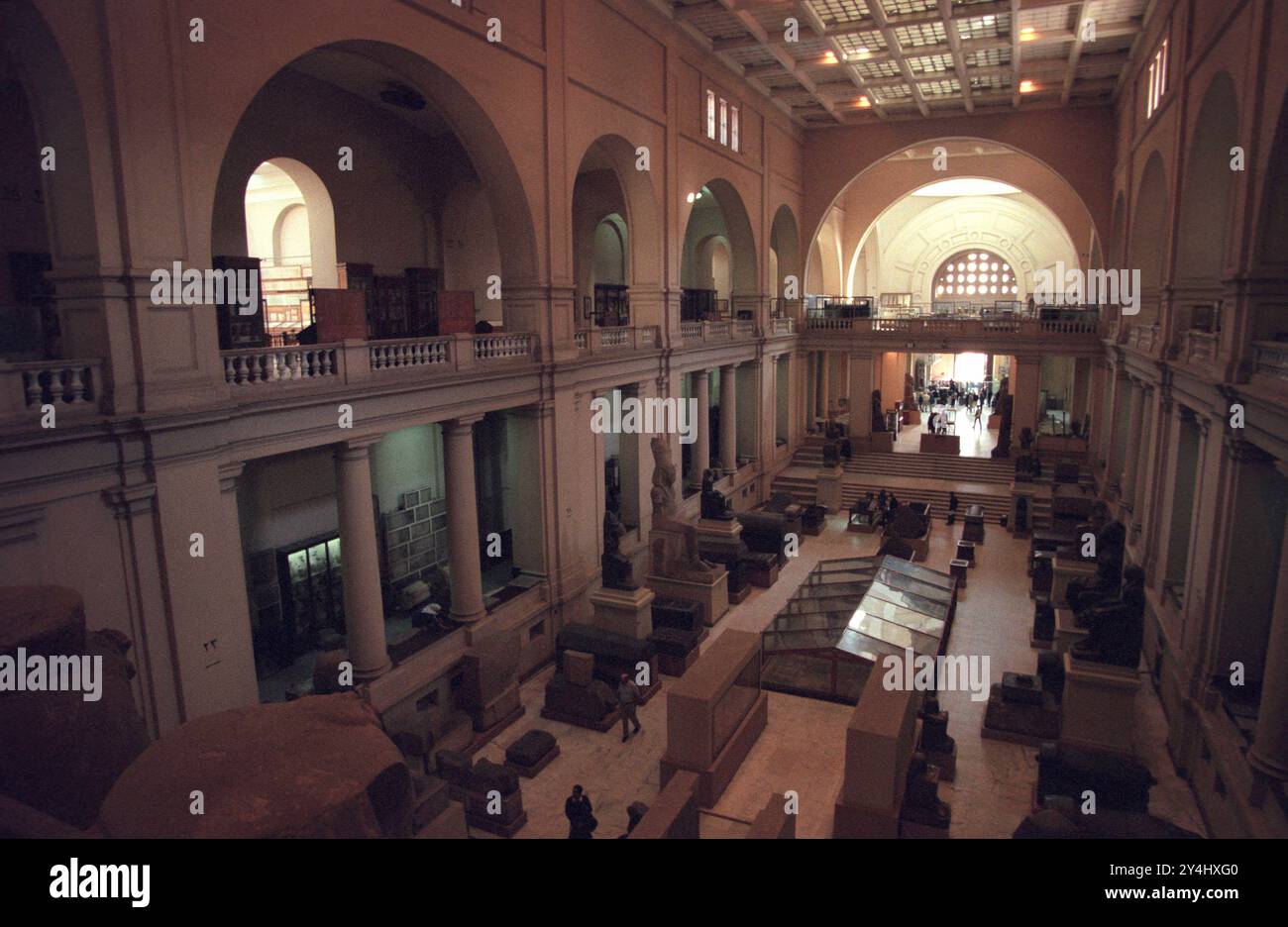 a view into the Old Egyptian Museum in the old Town of Cairo the ...