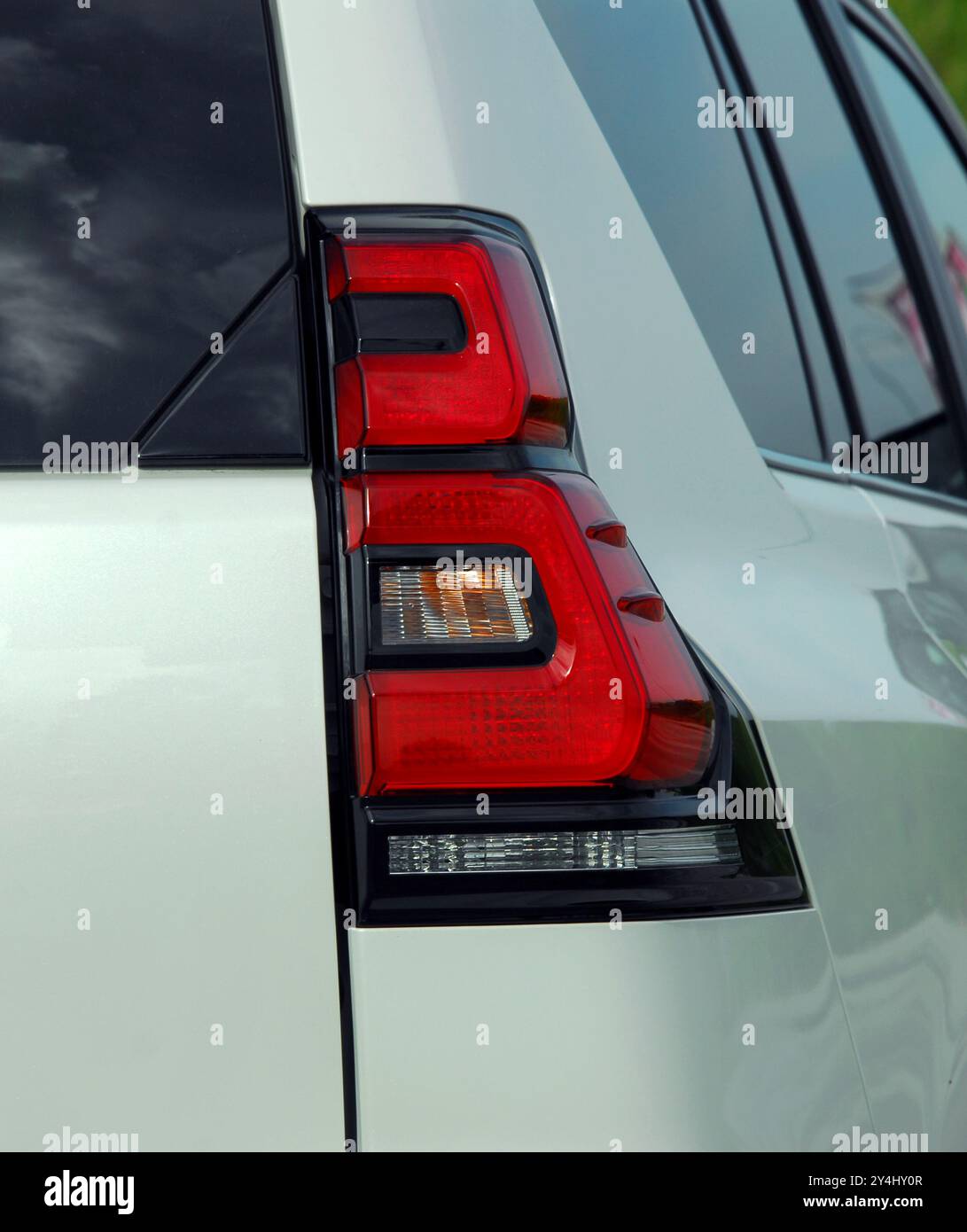 The tail lights on a luxury SUV Stock Photo - Alamy