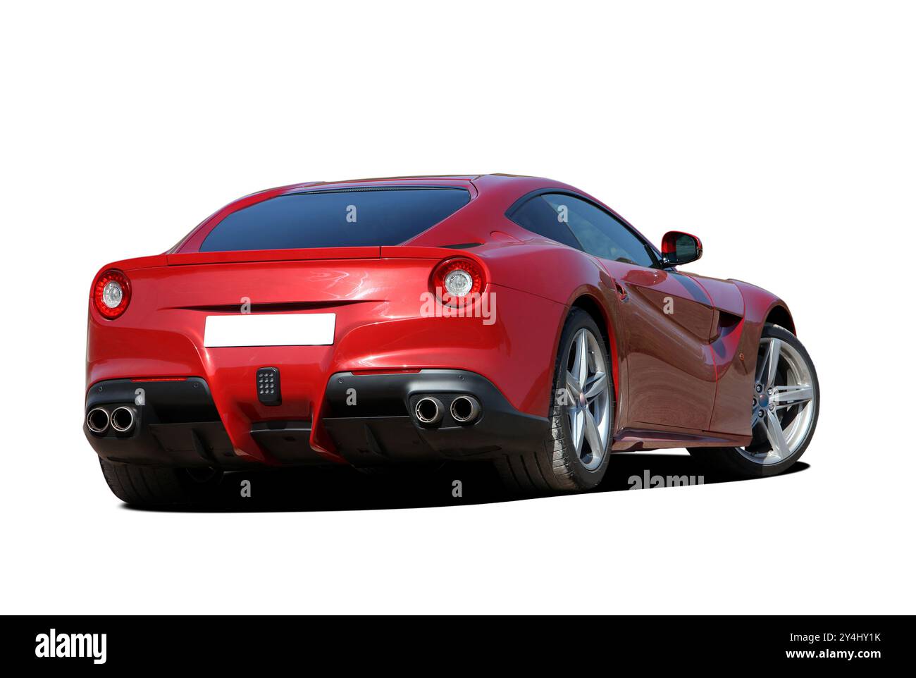 Back view red vehicle Cut Out Stock Images & Pictures - Alamy
