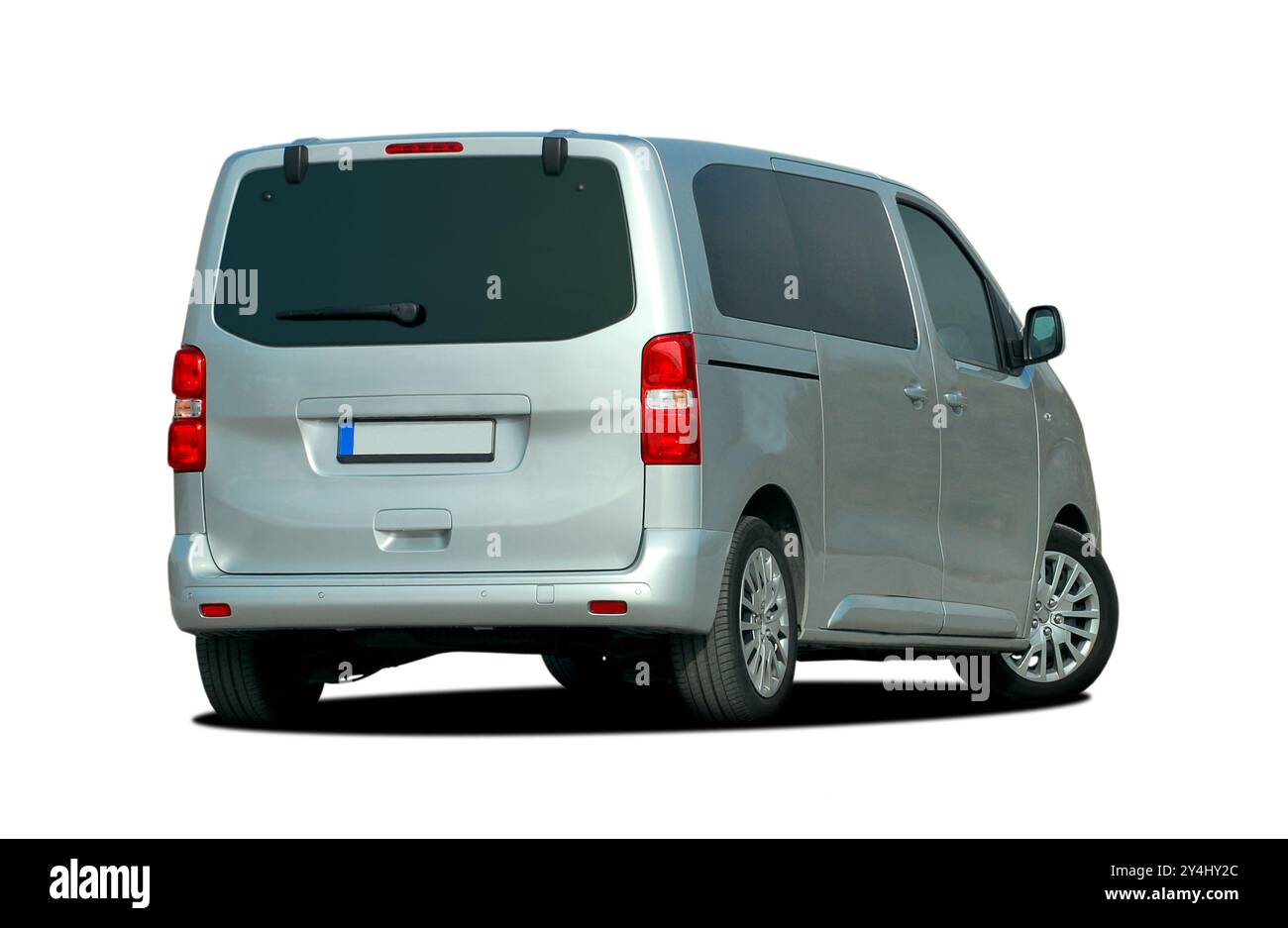 Large passenger van from the back Stock Photo - Alamy