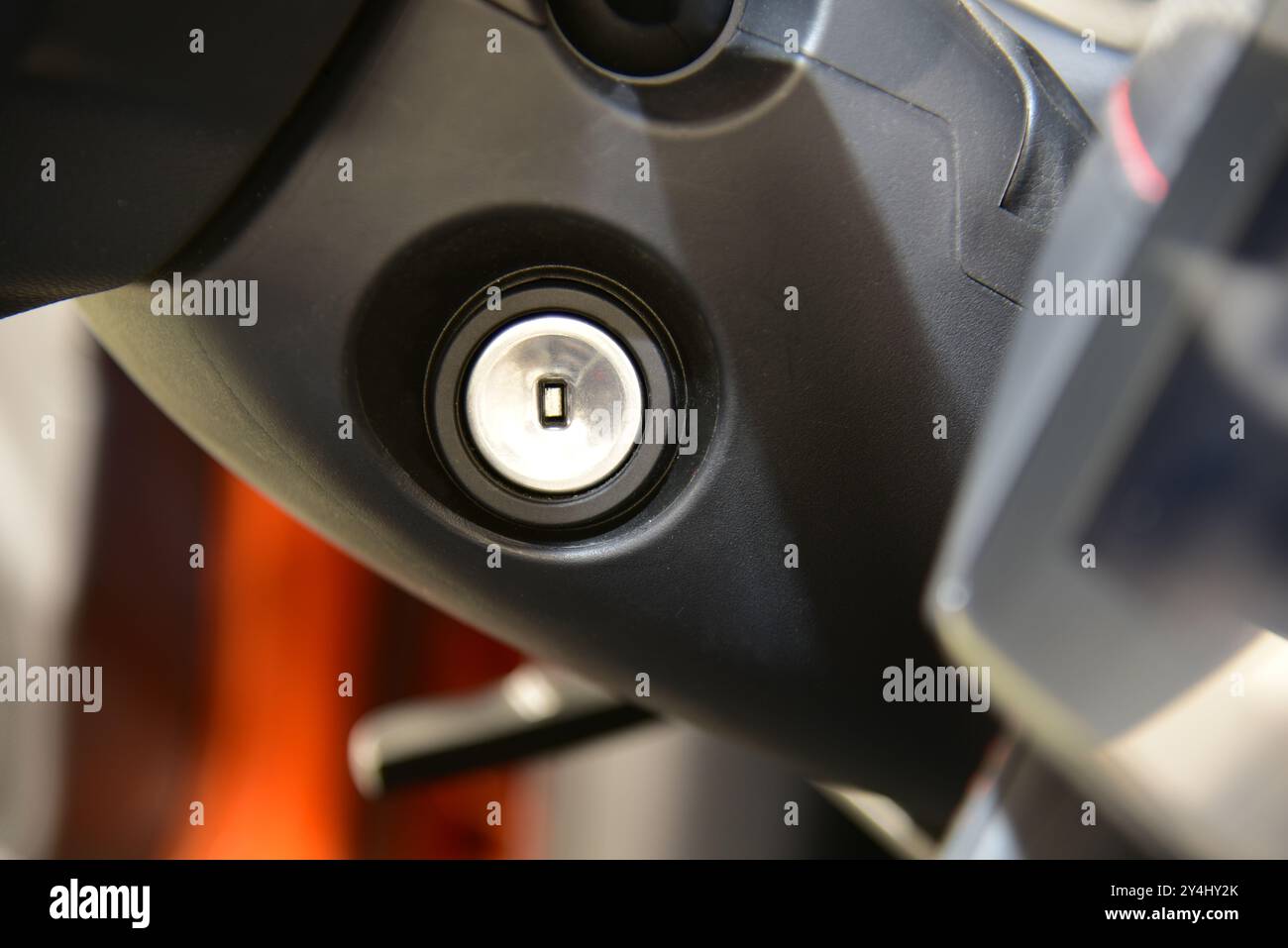Keyhole, ignition switch in the passenger car Stock Photo - Alamy