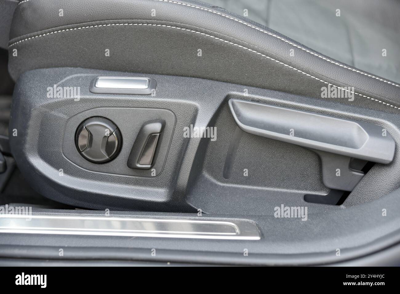 Buttons for adjusting seat position Stock Photo - Alamy
