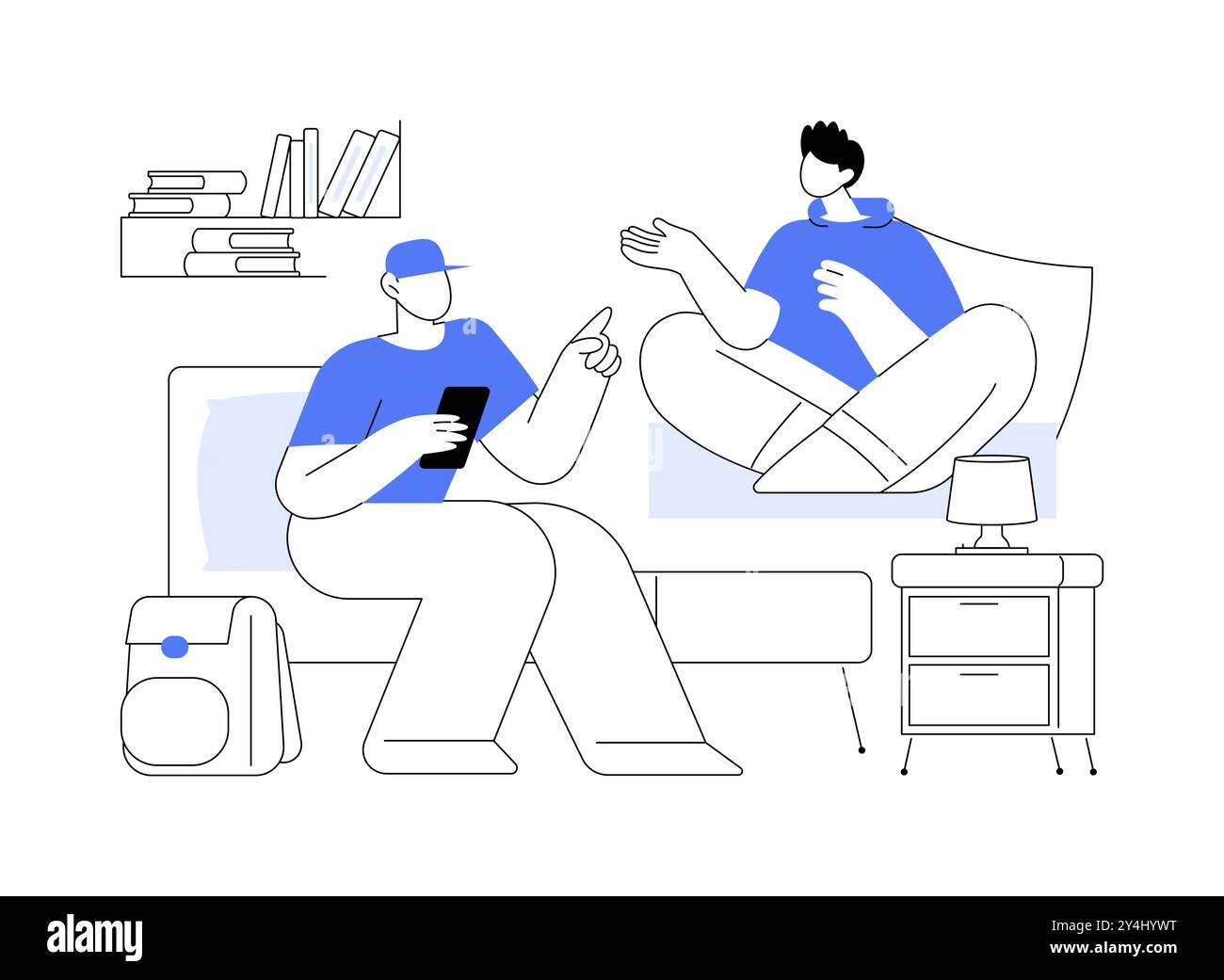 Leisure time isolated cartoon vector illustrations Stock Vector Image ...