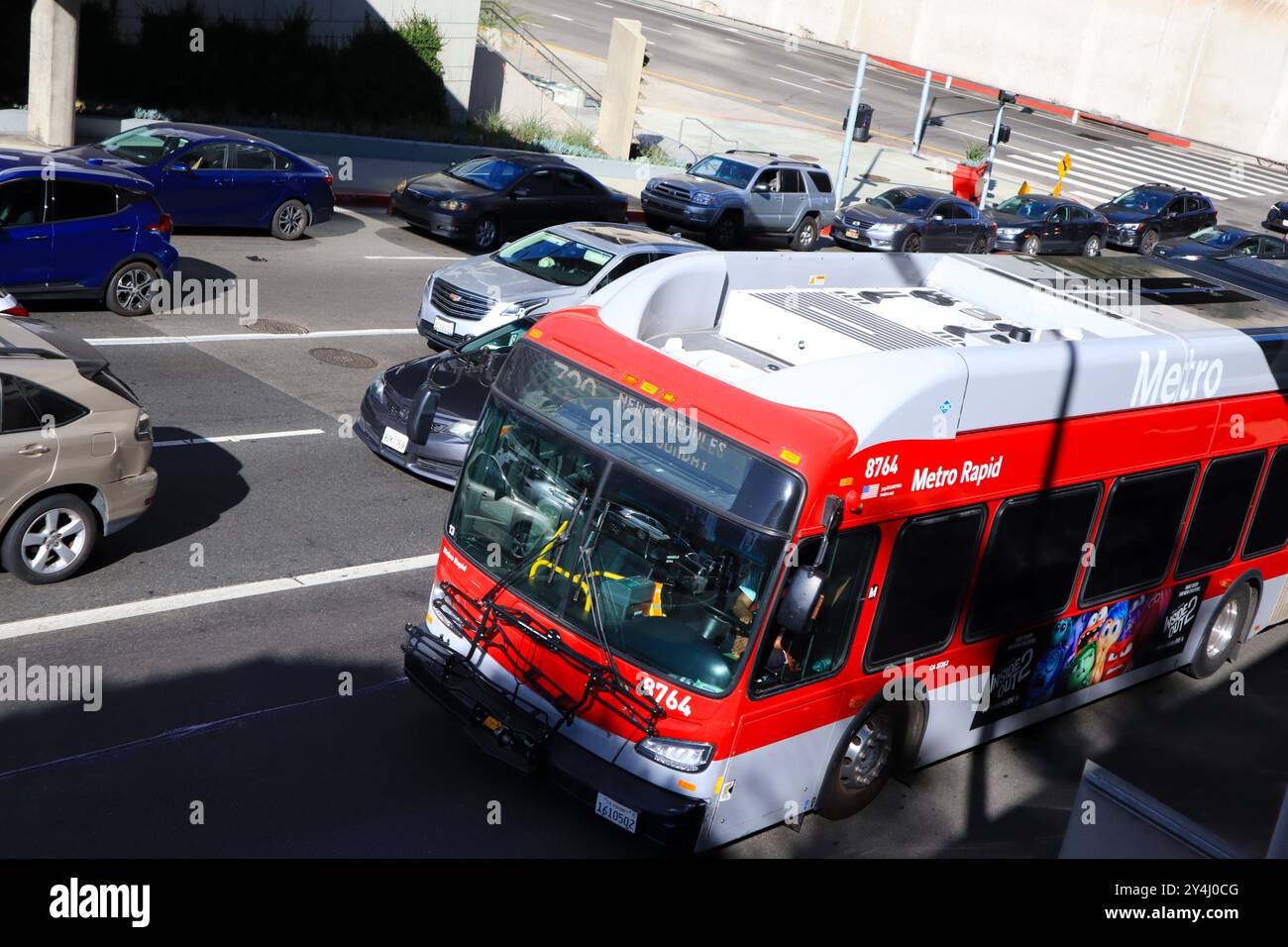 LA METRO Rapid Bus, The Public Transport of Los Angeles County Stock ...