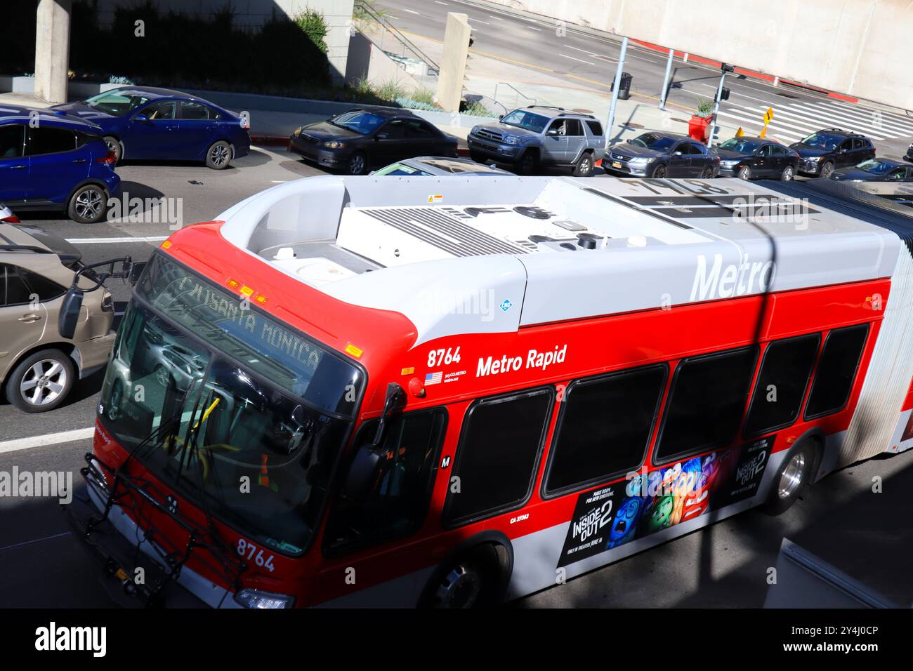 LA METRO Rapid Bus, The Public Transport of Los Angeles County Stock ...