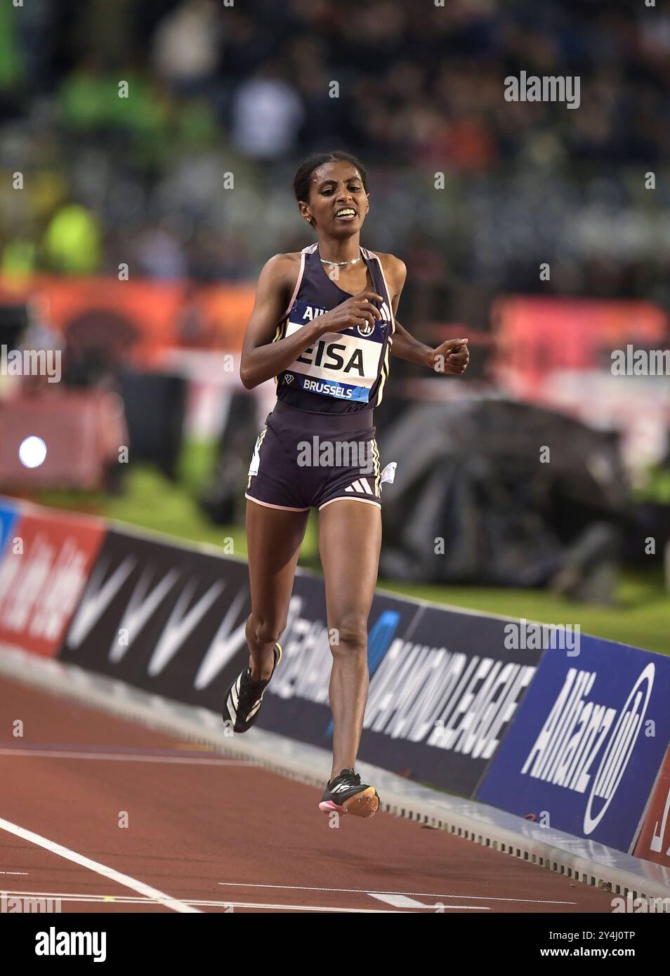 Medina Eisa of Ethiopia competing in the women 5000m at the Memorial ...