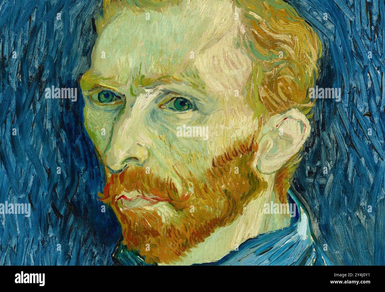 VINCENT van GOGH (1853-1890) Dutch painter. Detail of self portrait ...