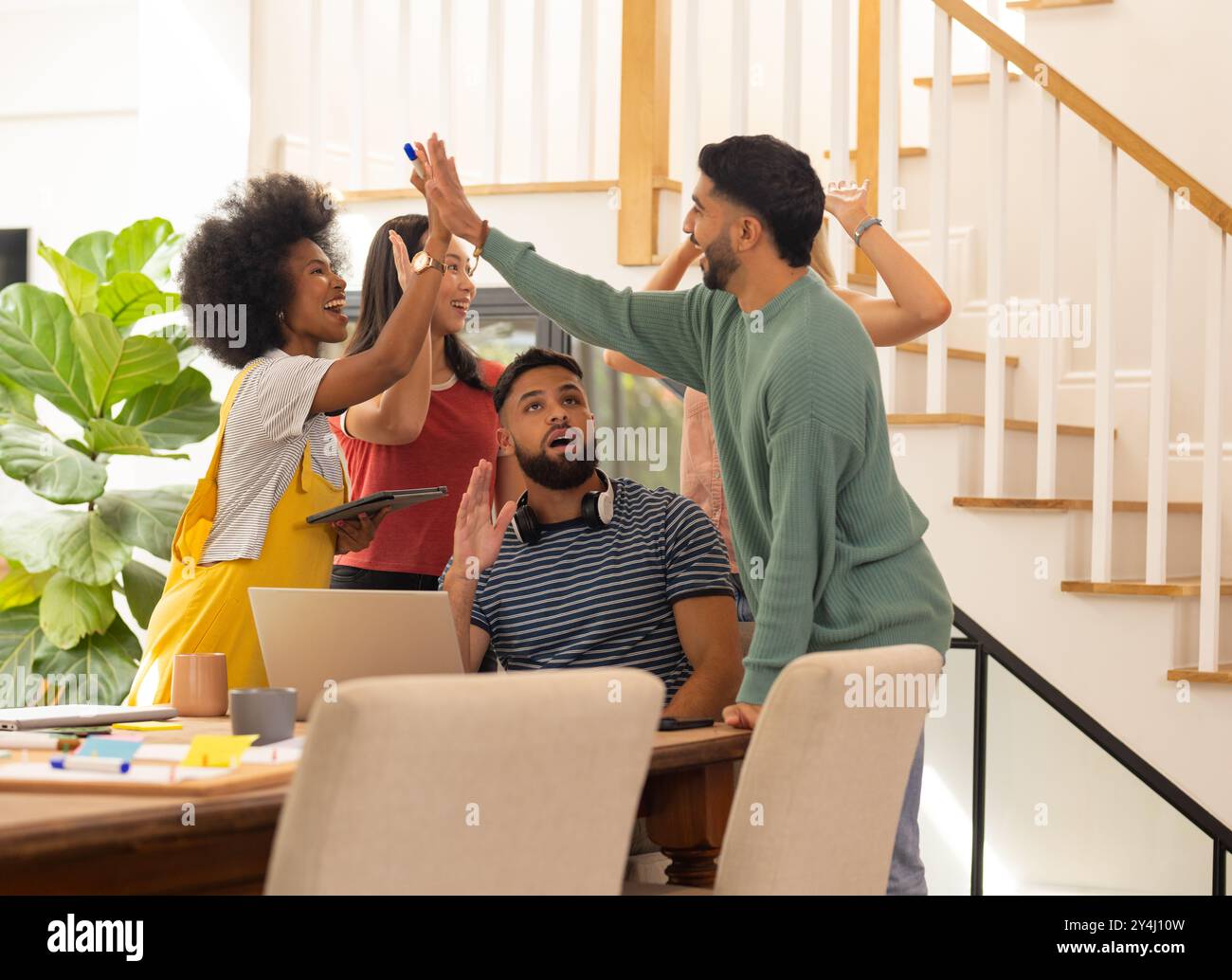 Group project celebration hi-res stock photography and images - Alamy