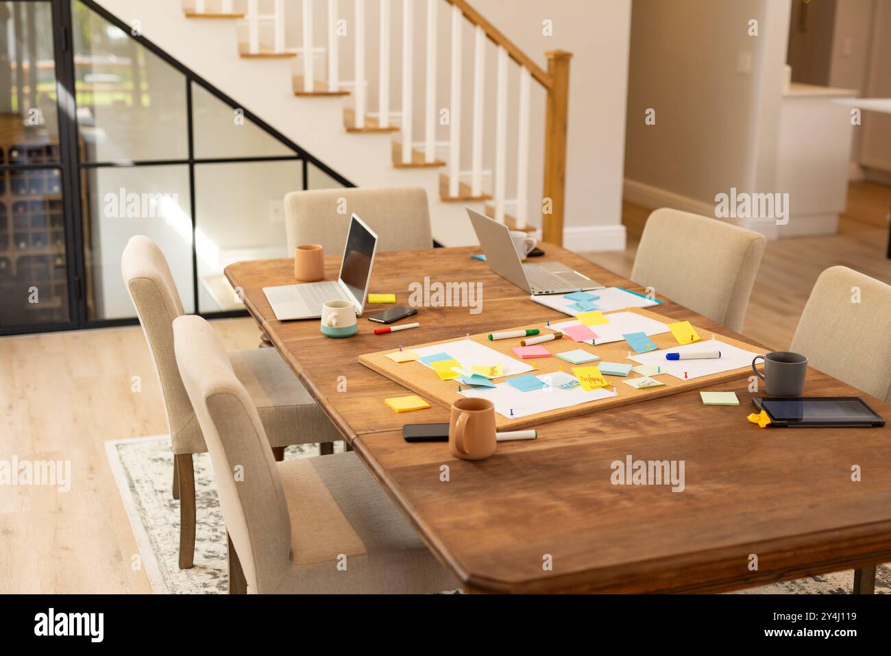 Working on laptops in modern hi-res stock photography and images - Alamy