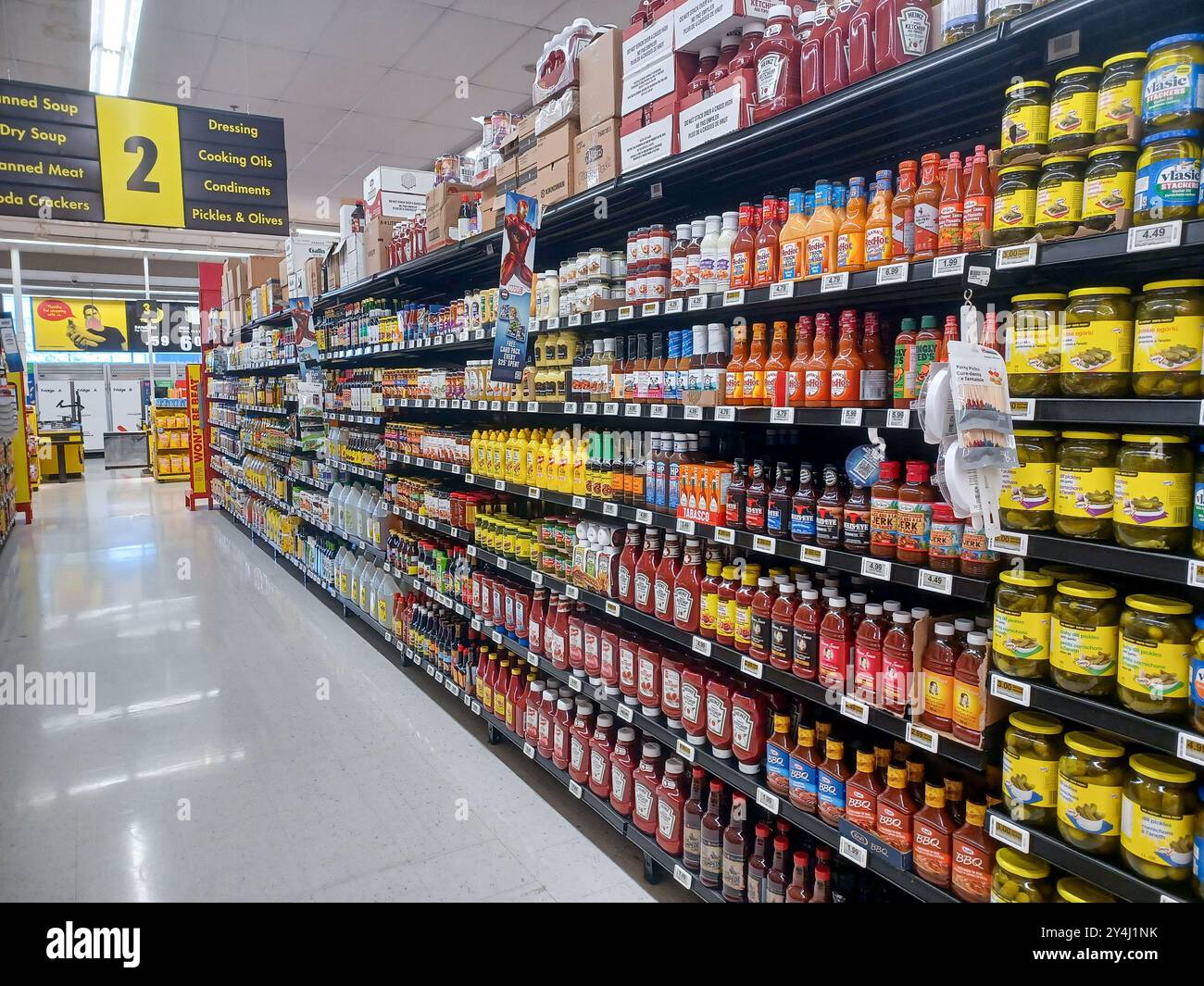 Toronto, On, Canada - August 23, 2024: Indoor view of the shelves in No ...