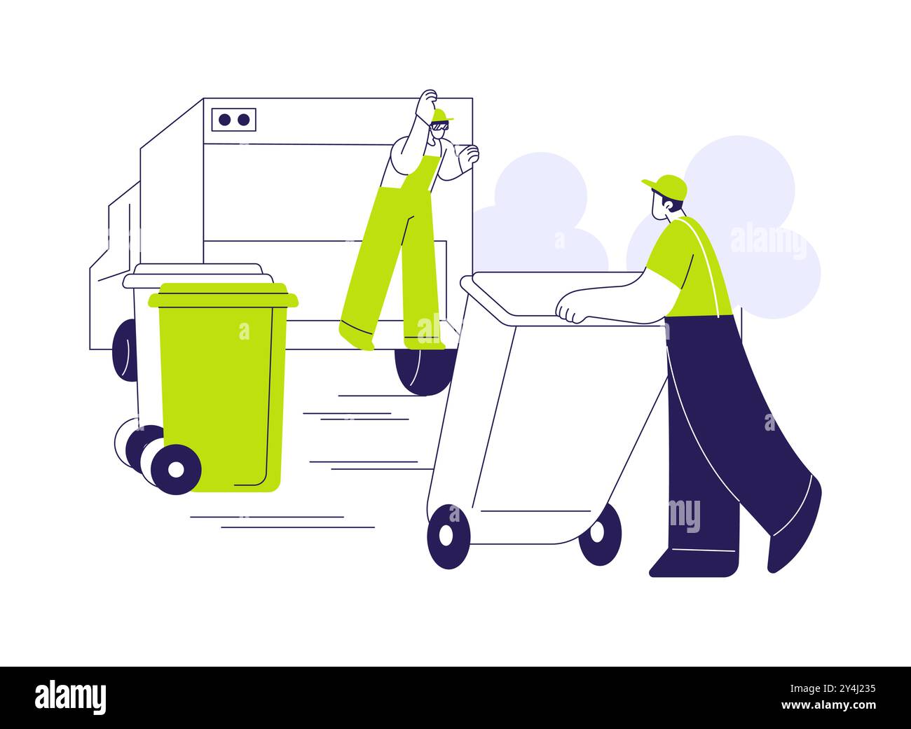 Urban waste collection abstract concept vector illustration Stock ...