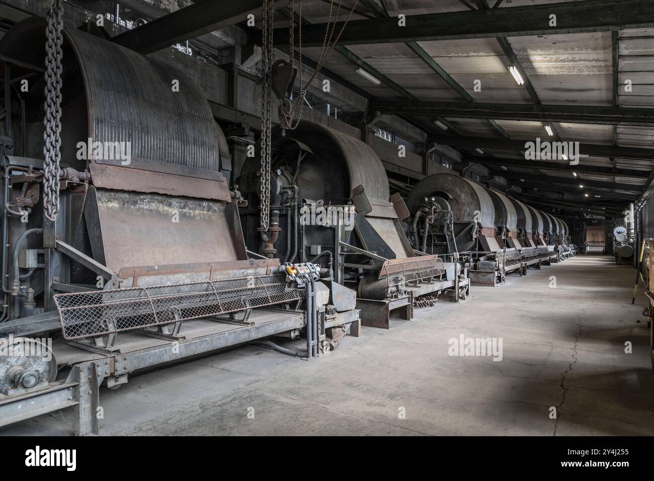 historic machinery of a abandoned mining site Stock Photo - Alamy