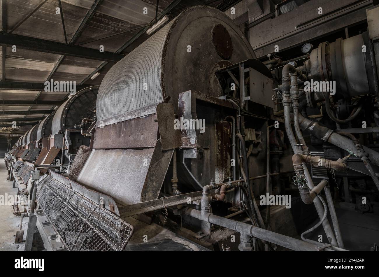 historic machinery of a abandoned mining site Stock Photo - Alamy