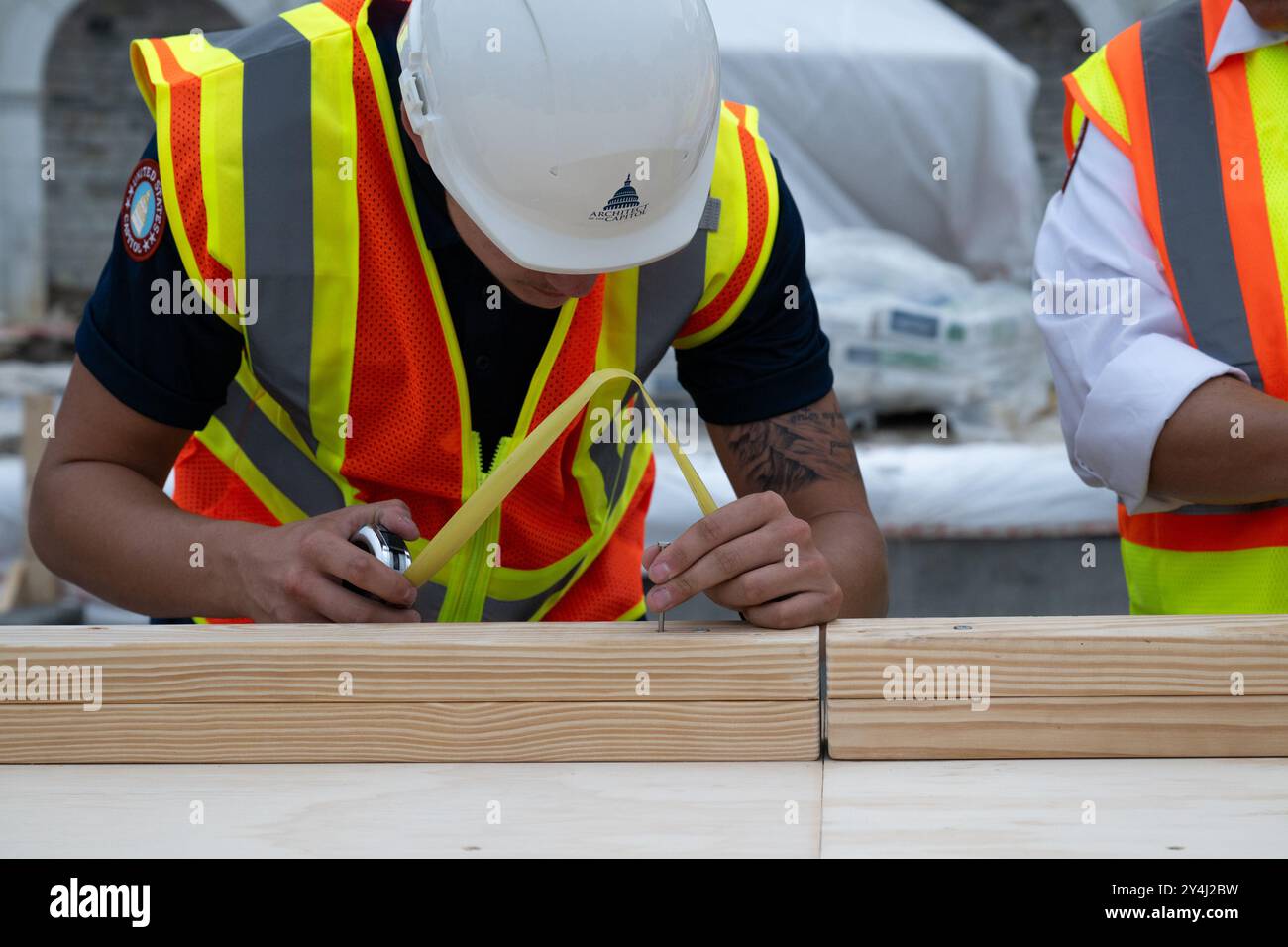 Washington, United States. 18th Sep, 2024. Capitol construction workers ...