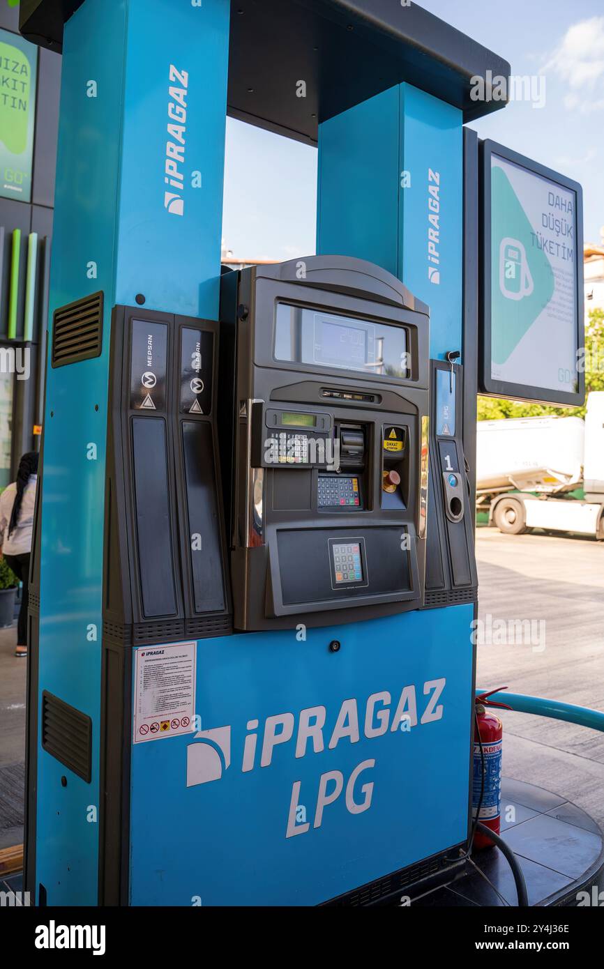 Alanya, Turkey - September 17, 2021: A gas station in Antalya, Turkey ...