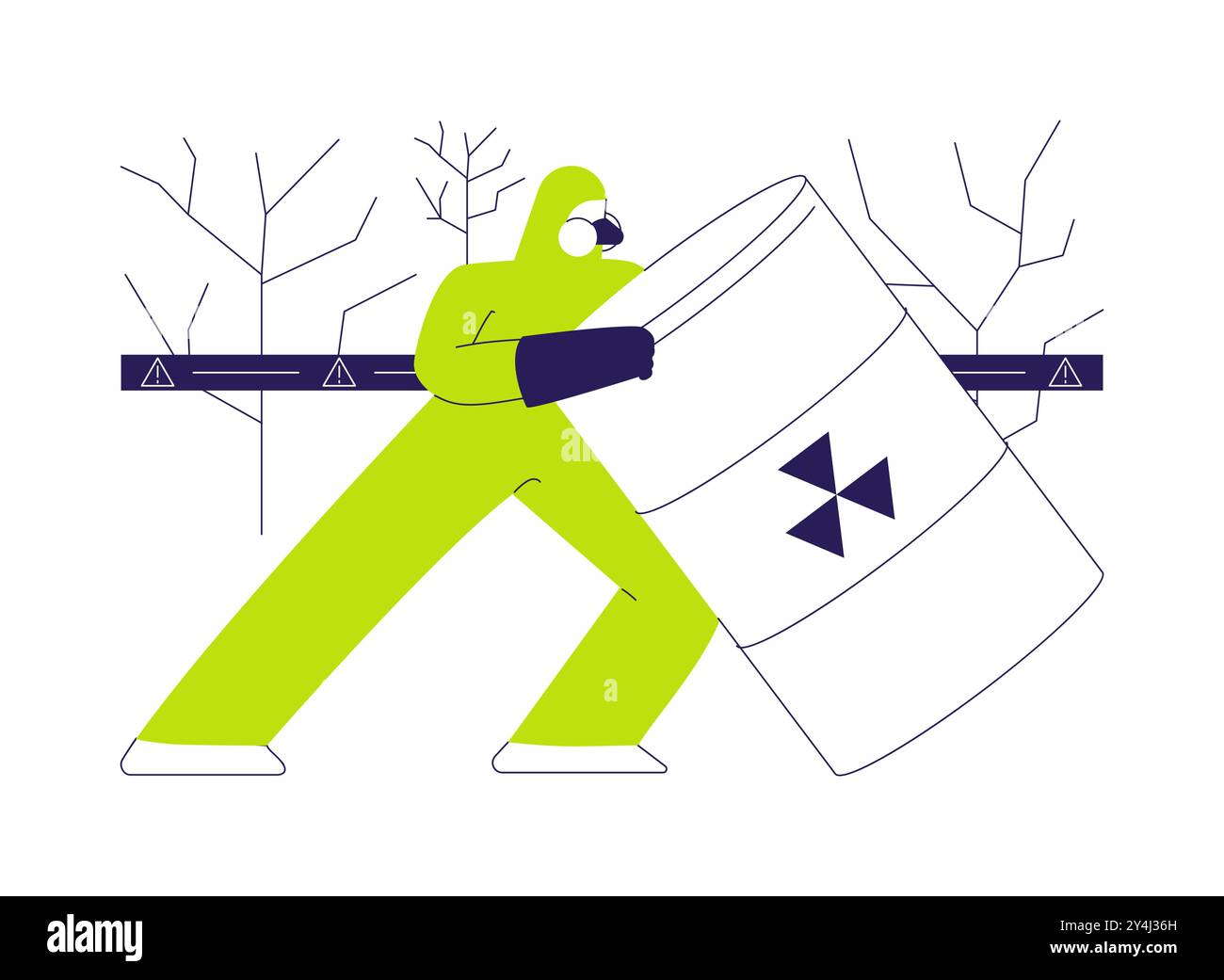 Hazardous waste disposal abstract concept vector illustration Stock ...