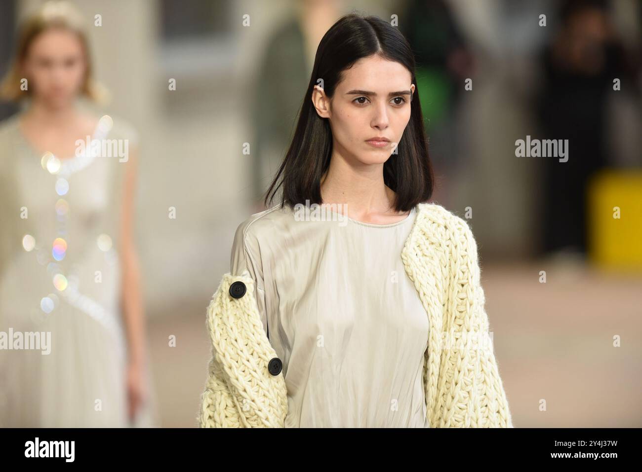 September 18, 2024, Milan, Italy: Models walks the runway at the ...