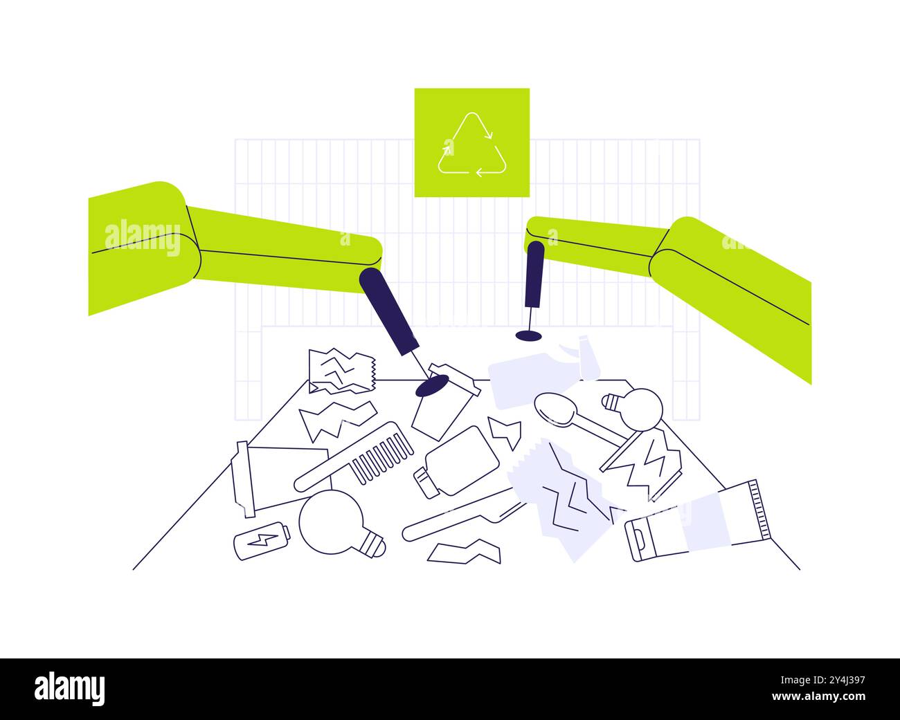 Robotic picking abstract concept vector illustration Stock Vector Image ...